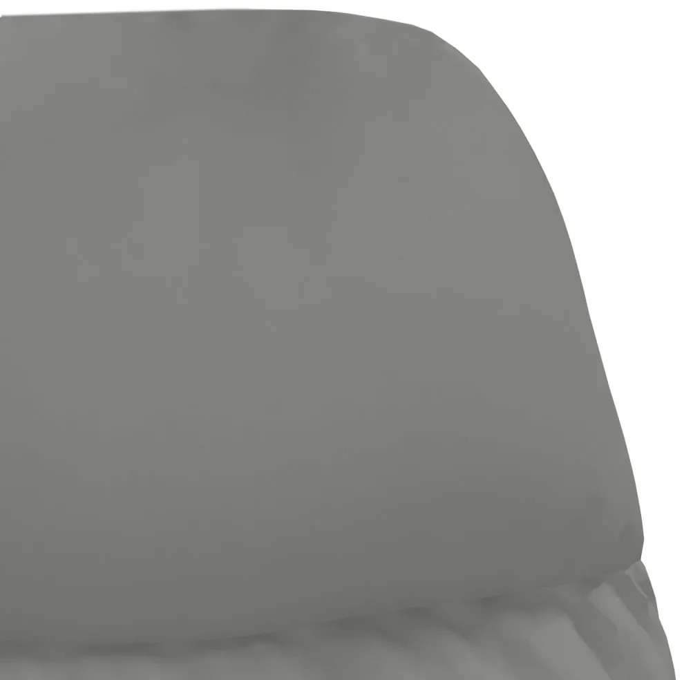 Relaxační křeslo se stoličkou šedé umělá kůže,  3097411