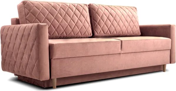 IDZ Rozkládací pohovka LENOLA, 215 cm Barva látky: Růžová (Noel 07)