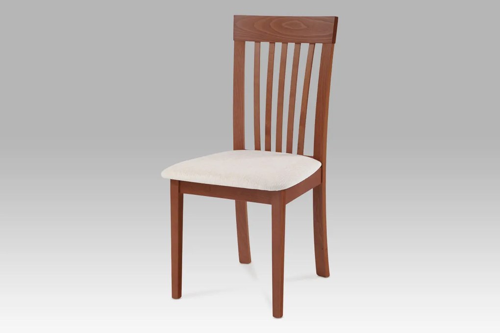 Artium Jídelní židle, třešeň, potah krémový -  BC-3950 TR3
