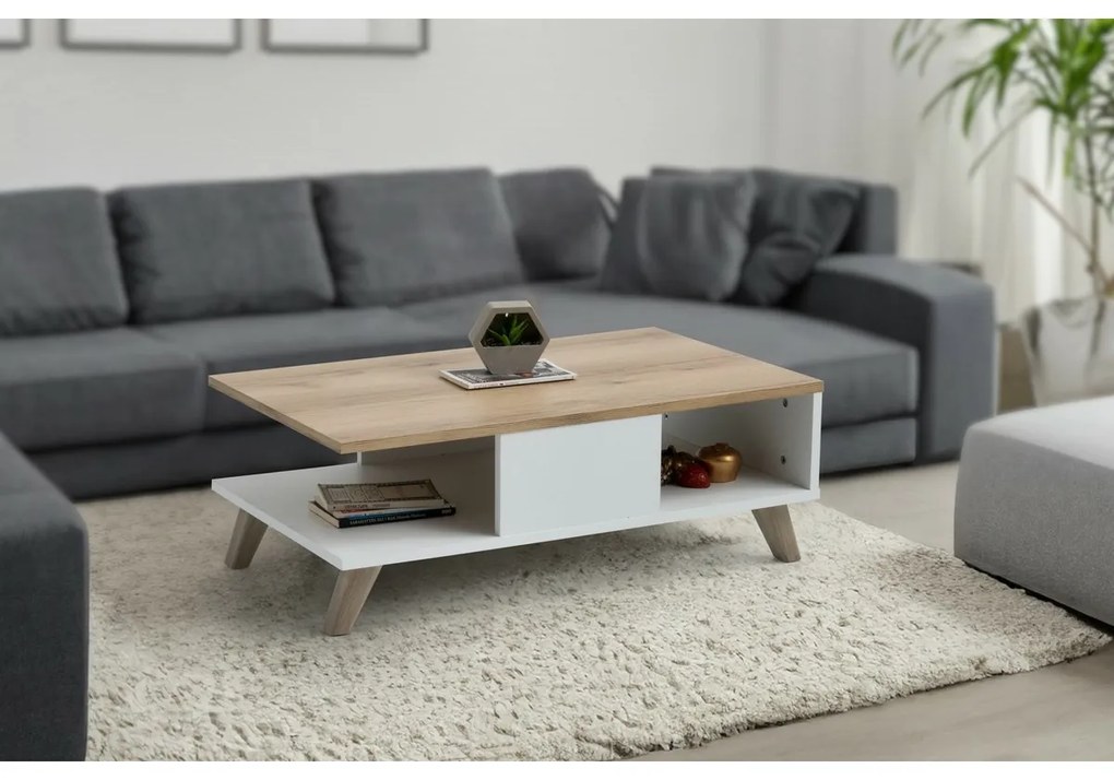 Konferenční stolek Sumer White and Oak