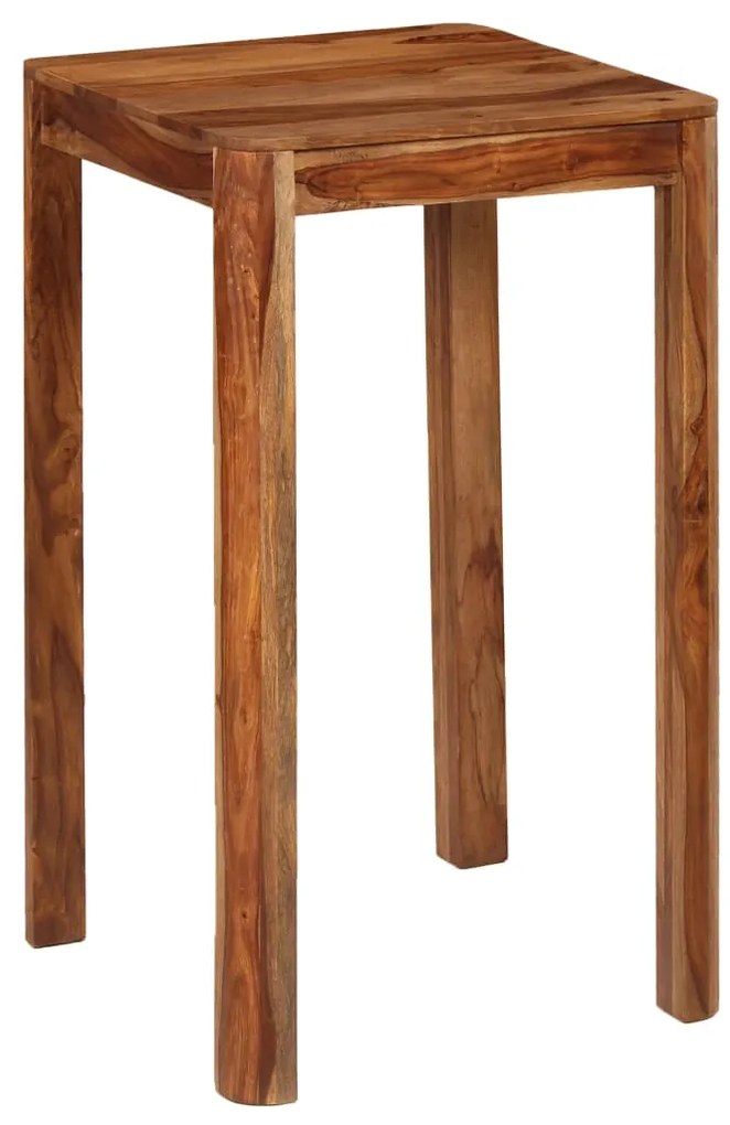 246258 vidaXL Barový stůl 60 x 60 x 107 cm masivní sheeshamové dřevo