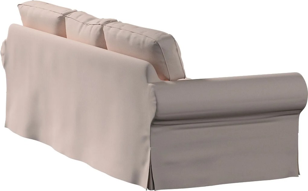 Potah na pohovku IKEA Ektorp 3-místná, nerozkládací barva růžová látka pletený vzor