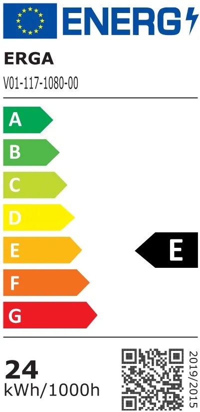 Erga Mia, LED zrcadlo 100x80cm, 2760 lm, 6500K, přední/zadní osvětlení, ERG-V01-117-1080-00