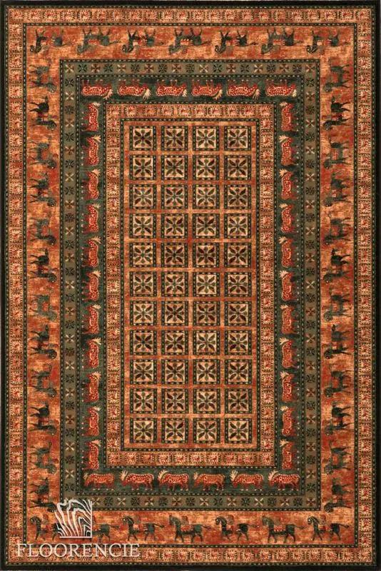 koberec Osta Kashqai 4301 500 béžová,červená