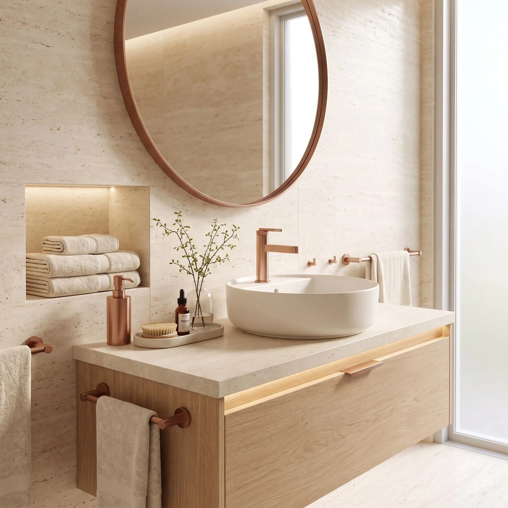 Rea, Koupelnová baterie Rea Grace Brush Copper, REA-B8933