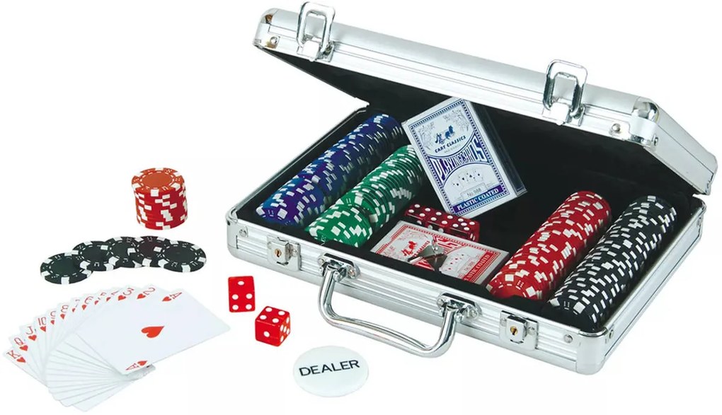 ALBI HRA Poker Deluxe 200 žetonů SPOLEČENSKÉ HRY alp50