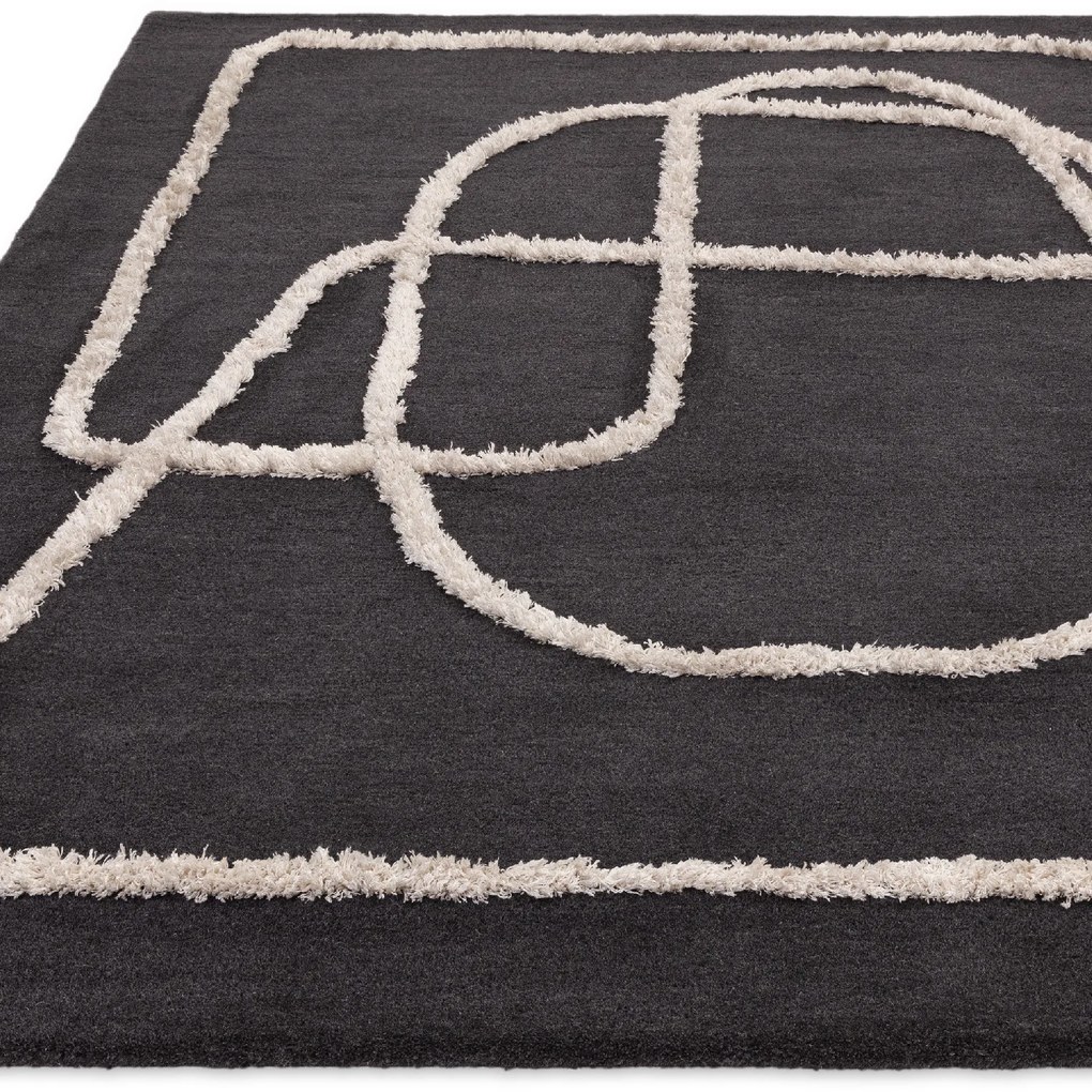 Tribeca Design Kusový koberec Sour Charcoal Rozměry: 160x230 cm