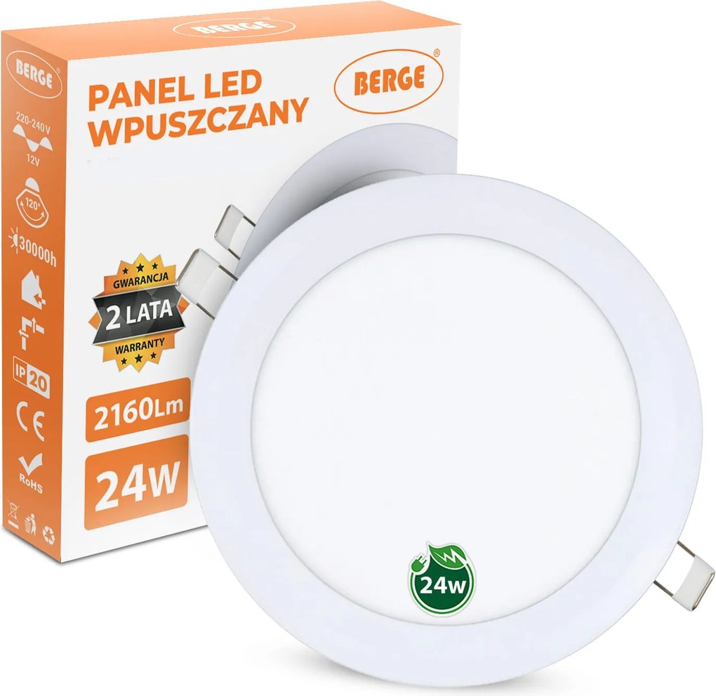 MILIO Podhledové svítidlo MD0010 DOWNLIGHT LED P/T VIGO-R - 24 W - teplá bílá