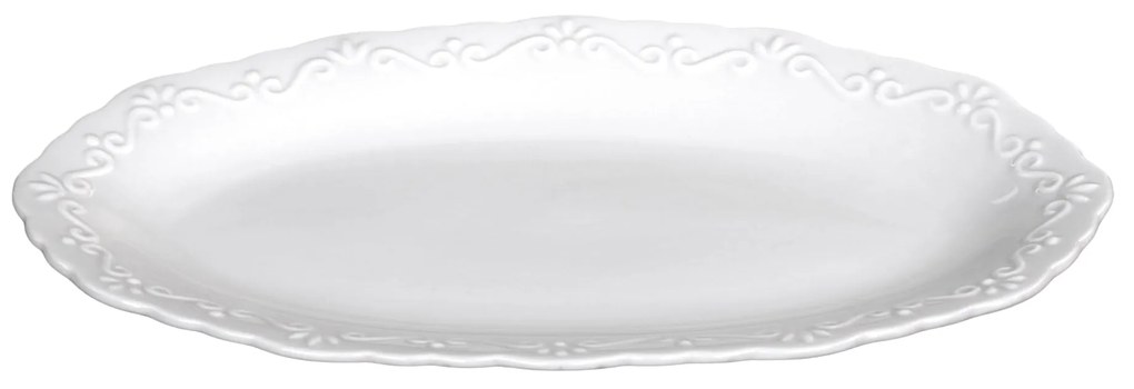 Chic Antique Porcelánový servírovací talířek Provence, bílá barva, porcelán