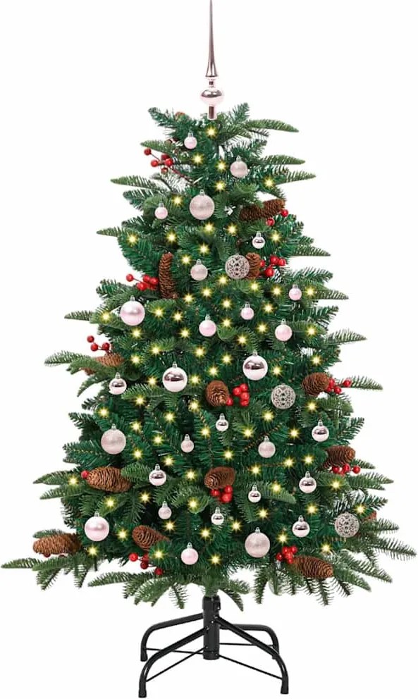 Umělý vánoční stromeček Zelená 150 cm PVC, kov a plast 3395543