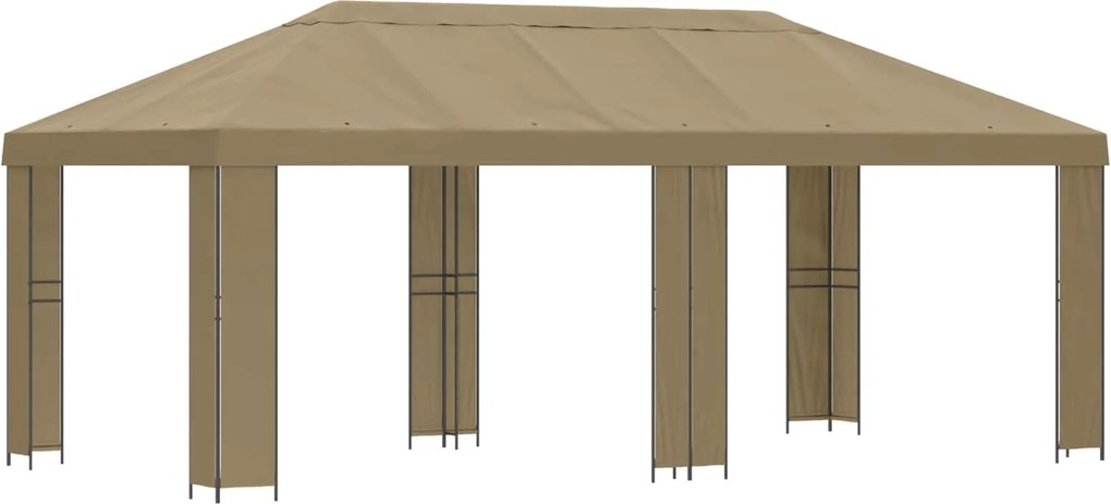 Zahradní altán 6 x 3 m Béžová Polyester a ocel 190 gsm 3376007