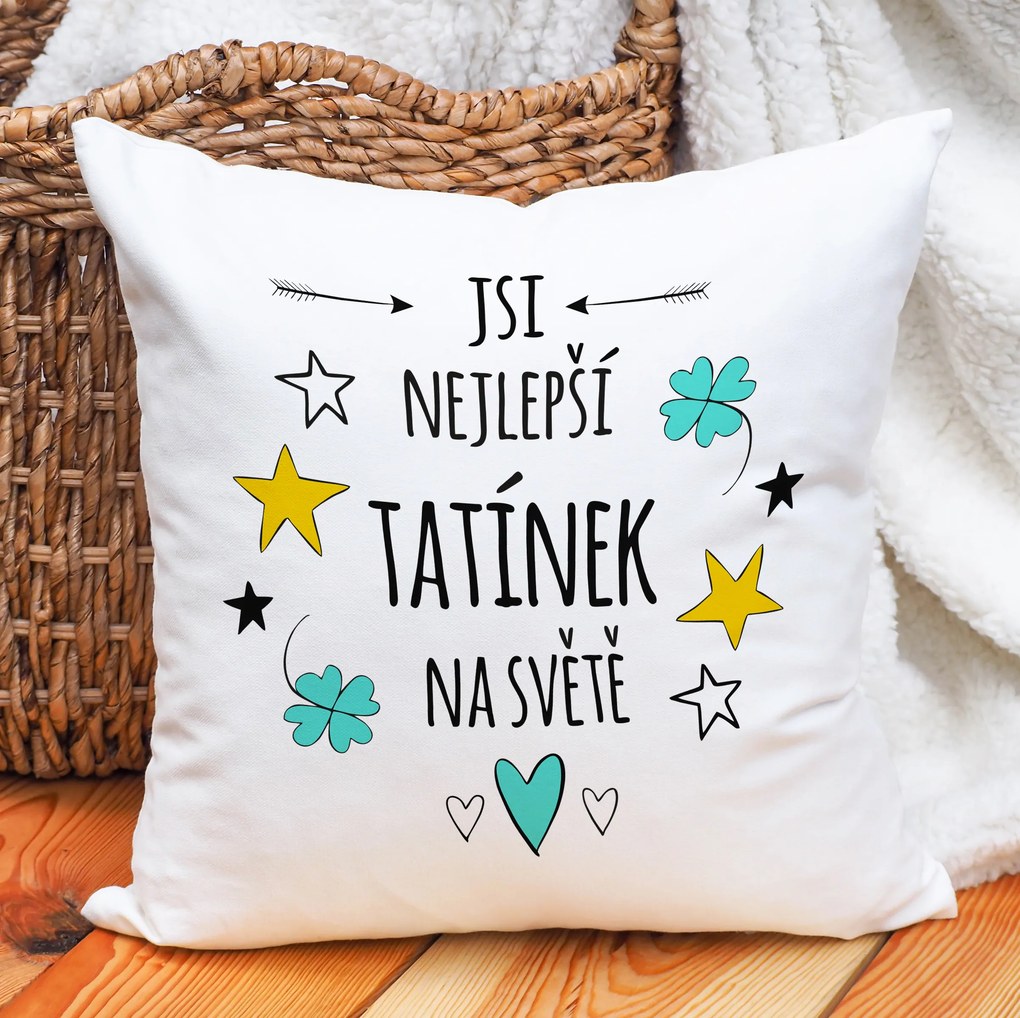 Ahome Ahome CZ Polštář Nejlepší tatínek 37 x 37 cm