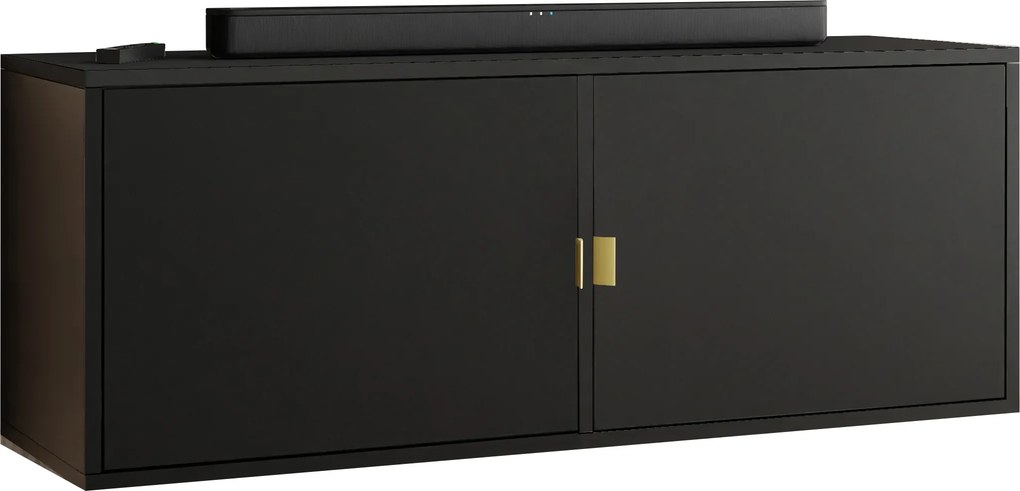 TV skříňka LUNO 2 uzavřená TV skříňka černý