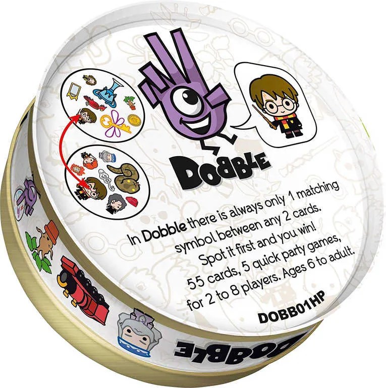 ASMODEE Hra postřehová Dobble Harry Potter v plechové krabičce *SPOLEČENSKÉ HRY* asdobhp01cz