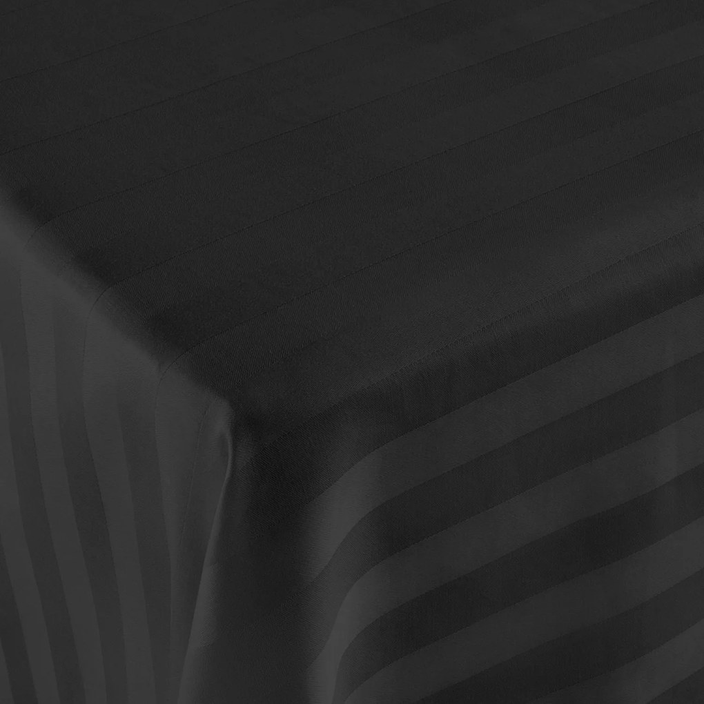 BAMBUSOVÉ PROSTĚRADLO STRIPE 220X260 CM ČERNÉ
