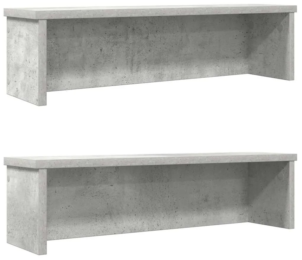 kuchyňské regály stohovatelné 2 pcs betonově šedá 50x15x16 cm