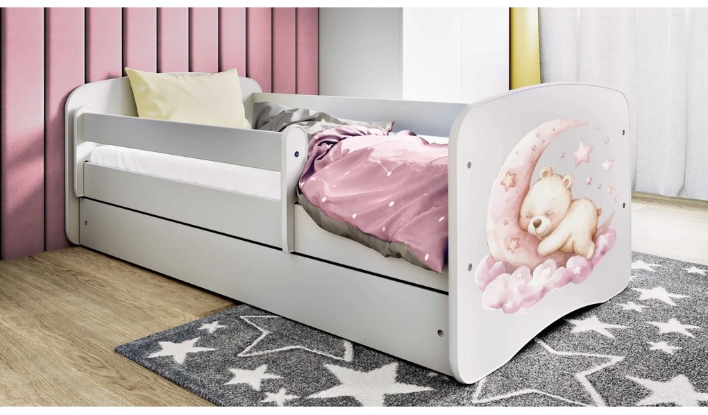 Dětská postel Babydreams medvídek bílá