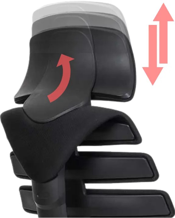 MERCURY Ergonomická kancelářská židle LOMAX - černá látka / nosnost 150 kg
