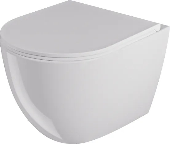 UPTrend Závěsný WC komplet bez příruby CANEO VORTEX TR2196DF včetně Soft-Close sedátka, bílá lesk