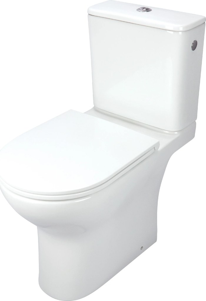 Deante WC kombi bez příruby Jasmin se zadním odpadem a WC sedátkem SoftClose -