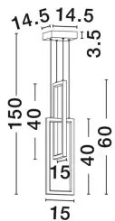 Designový lustr Alis B