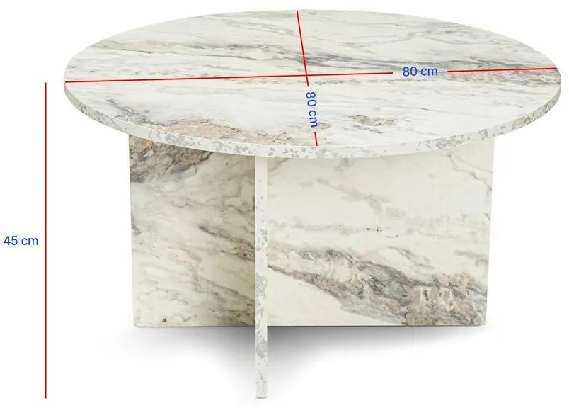 Konferenční stolek Harmo Freesia Marble