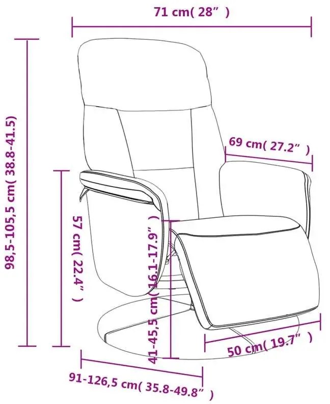 Křeslo relaxační, polohovací, otočné, látka černá, NoBi OPTIMA