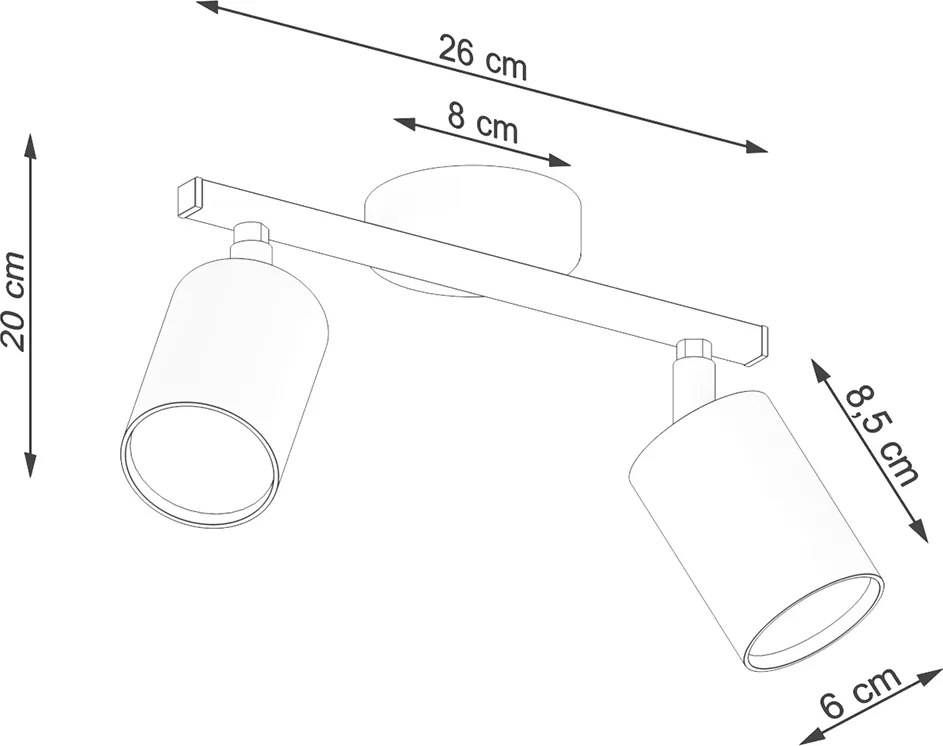 Sollux Lighting Stropní svítidlo LEMMI 2 bílé