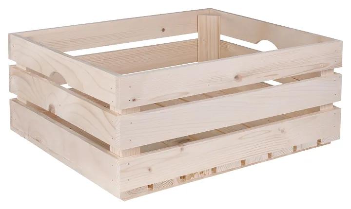 Dřevobox Dřevěná bedýnka 50 x 39 x 20 cm (vhodná na ovoce)
