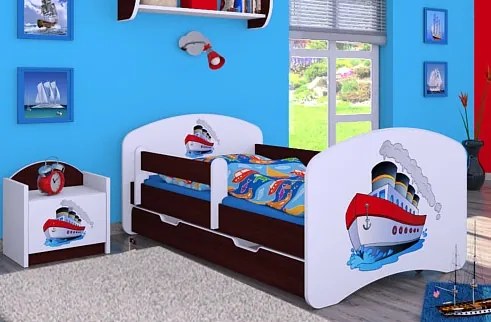 Svět pokojů Dětská postel Kevin - velká loď + matrace zdarma Barva: Bílá, Úložný prostor: ANO (+800 Kč), Rozměr: 160x80 cm (+300 Kč)