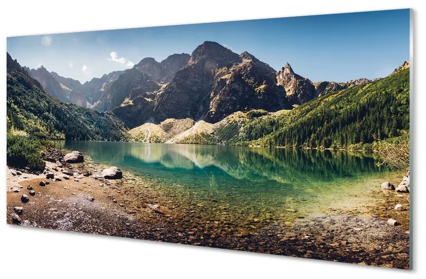 Obraz na skle jezírka salašnický 100x50 cm