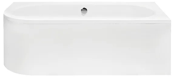 Besco Akrylátová asymetrická vana Avita 150x75 (160x75, 170x75, 180x80) Barva: Bílá, Rozměry (cm): 150x75, Orientace: Pravá