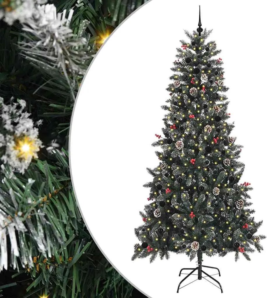 Umělý vánoční stromeček Zelená 240 cm PVC, plast a ocel 3395845