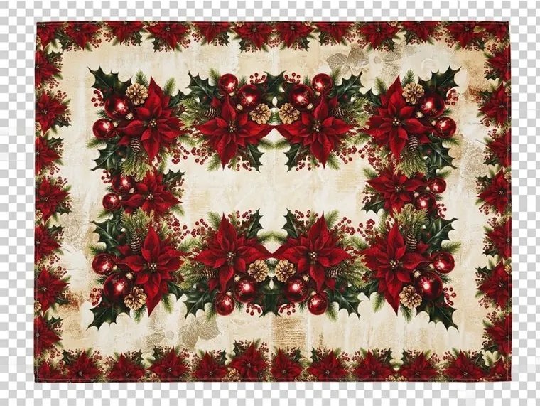 Stolní ubrus s teflonovou úpravou CHRISTMAS STAR 120 x 160 cm