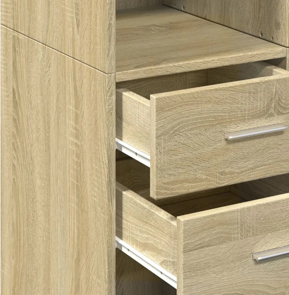 Skříň highboard dub sonoma 70 x 42,5 x 185 cm kompozitní dřevo 3281464