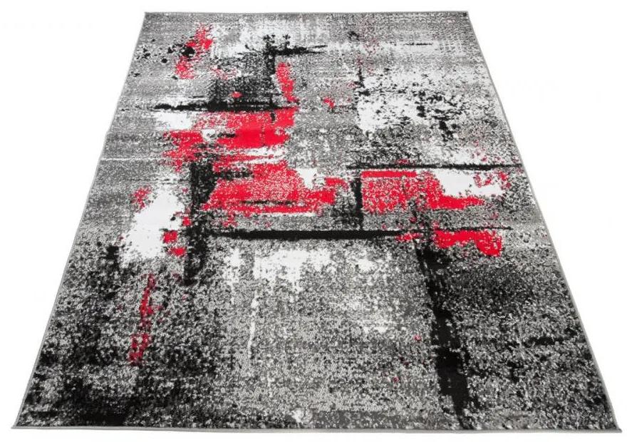 Kusový koberec PP Jonor šedočervený 220x300cm