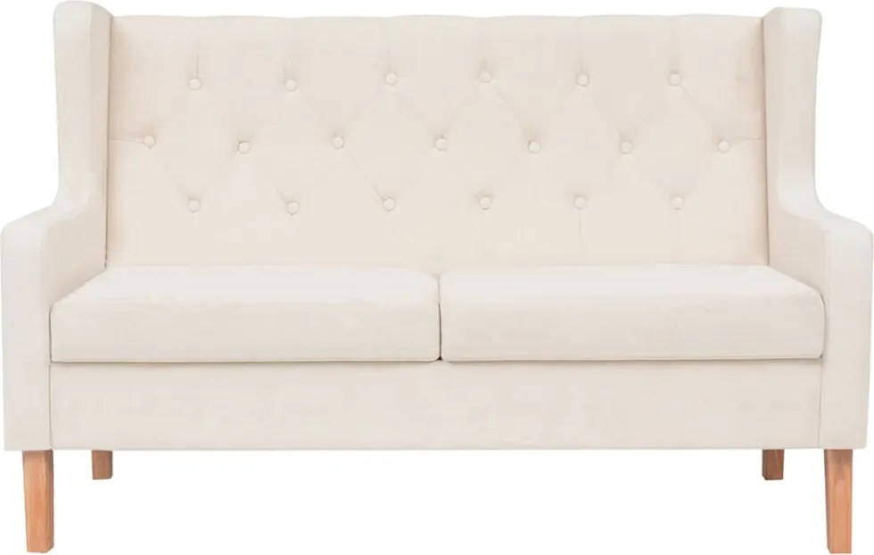 Sedací souprava 2 kusy textil krémově bílá 274928