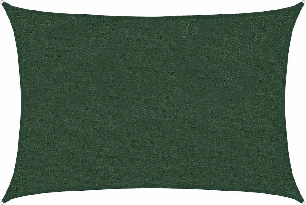 Plachta proti slunci 160 g/m² tmavě zelená 2 x 2,5 m HDPE 311446