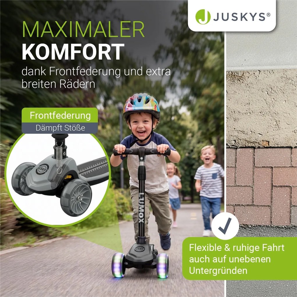 Juskys Dětská koloběžka Lumox Barva: černá