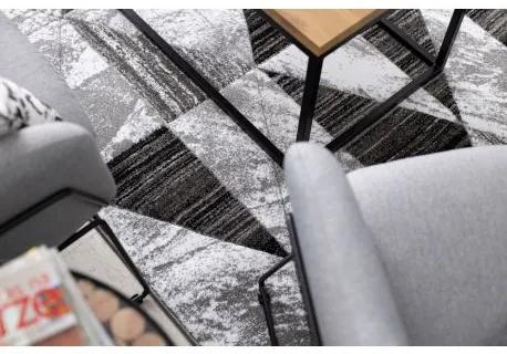 koberec ALTER Nano trojúhelníky šedá velikost 140x190 cm | krásné koberce cz