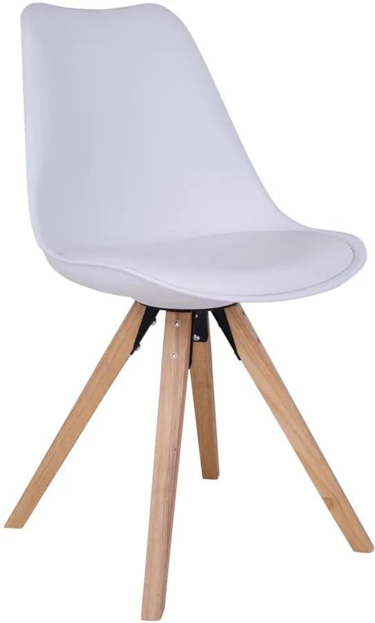 Sada 2 bílých židlí s nohami z kaučukového dřeva House Nordic Bergen