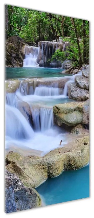 Wallmuralia Fotoobraz na skle Vodopád Thajsko 50x125 cm