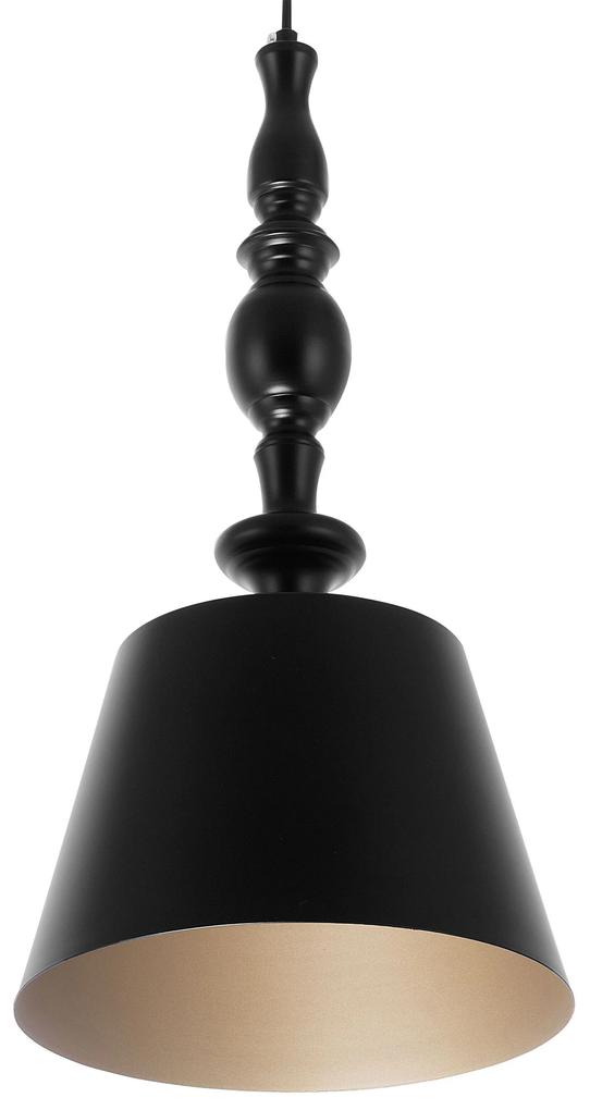 Černá závěsná lampa FLUVIA Beliani