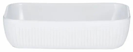 Obdélníková zapékací mísa Mason Cash Linear medium, 6x24x16cm, 150 ml, bílá
