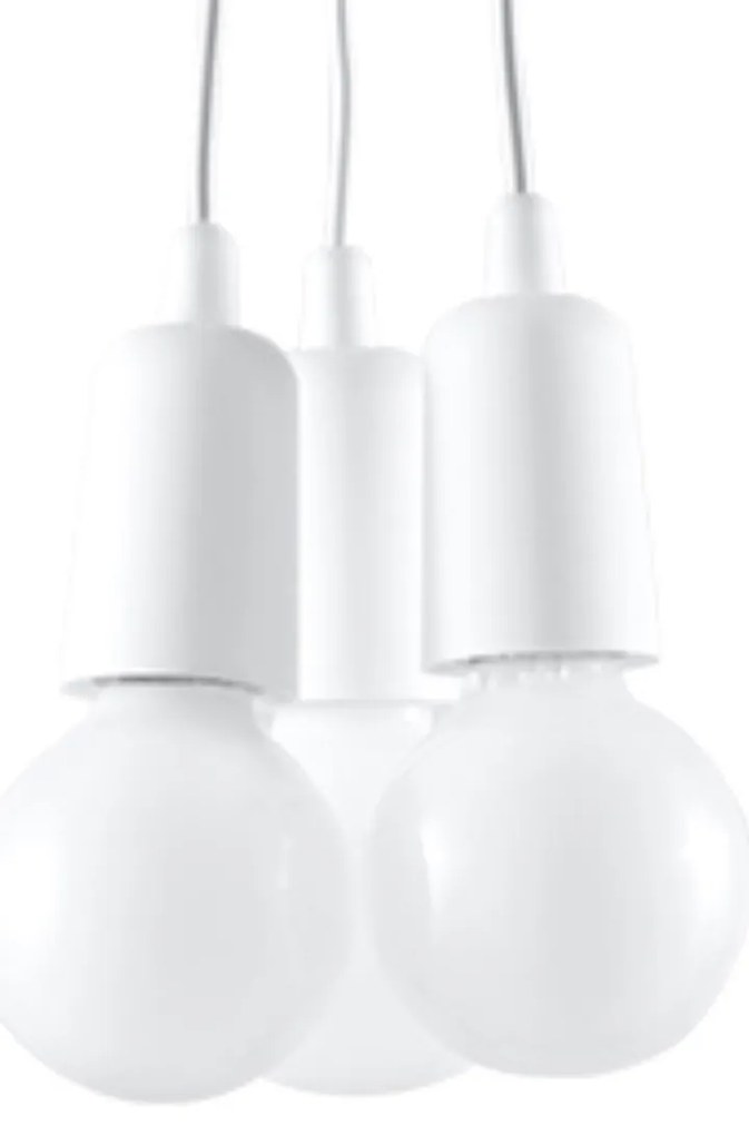 Sollux Lighting Závěsné svítidlo DIEGO 3 bílé