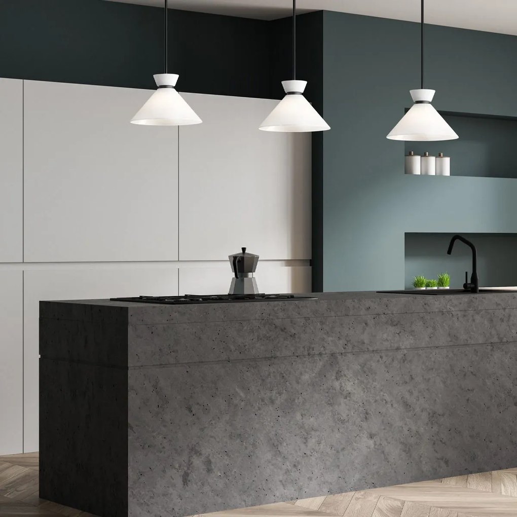 Elstead HALSTON PM-BK černý lustr do kuchyně 1xE27