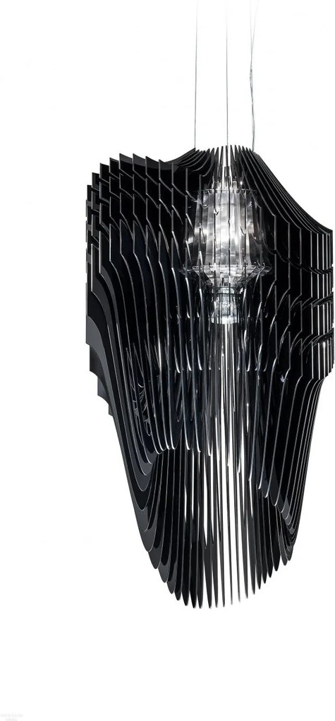 Slamp Avia suspension S, černé designové svítidlo od Zaha Hadid, 2x52+1x50W, délka 85cm