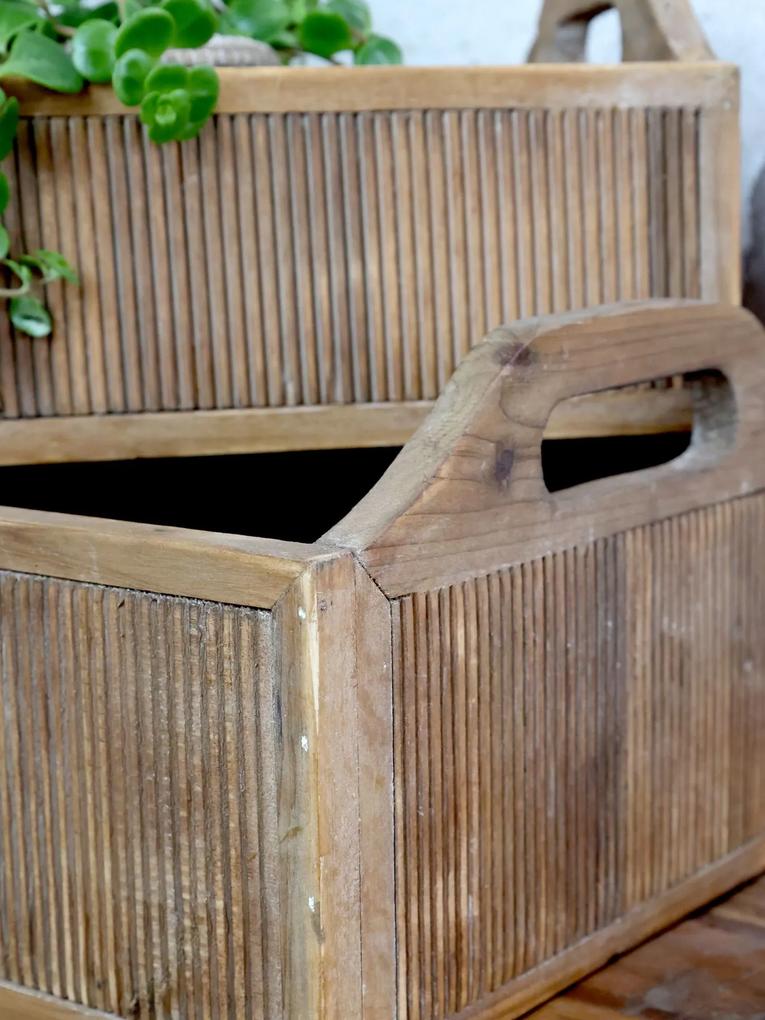 Chic Antique Dřevěný úložný box Nature Menší, přírodní barva, dřevo