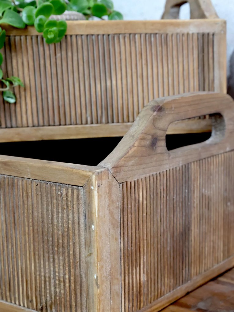 Chic Antique Dřevěný úložný box Nature Větší, přírodní barva, dřevo