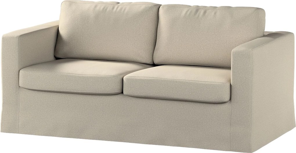 Potah na pohovku IKEA Karlstad 2-místná , nerozkládací, dlouhý barva béžová látka pletený vzor
